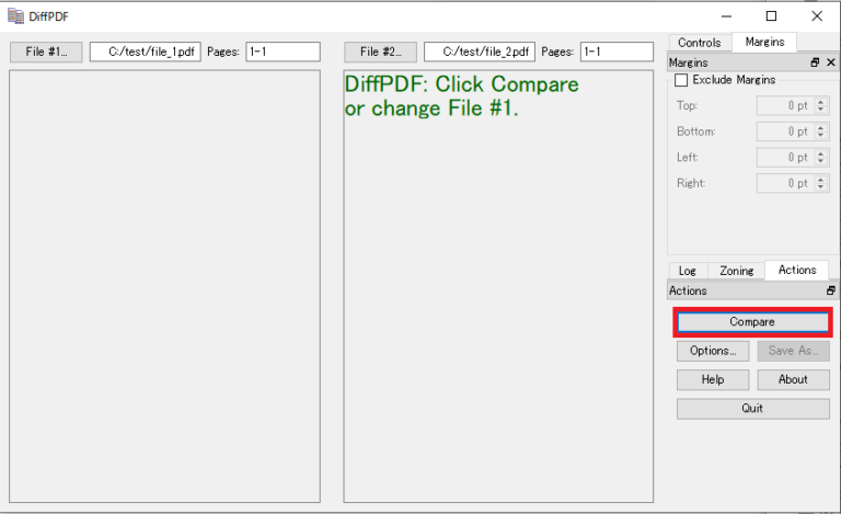 【PDF の基本】PDF ファイルの差分を確認するには？「DiffPDF」の使い方を紹介 ! | ザイタクの心得